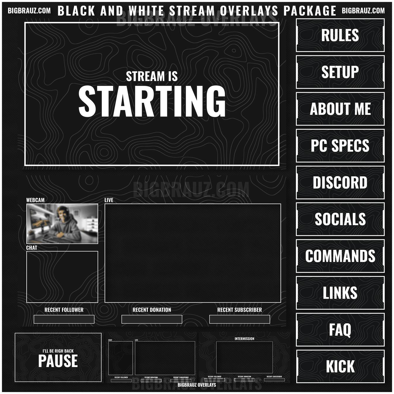 Black and white overlays pack - free – BIGBRAUZ OVERLAYS