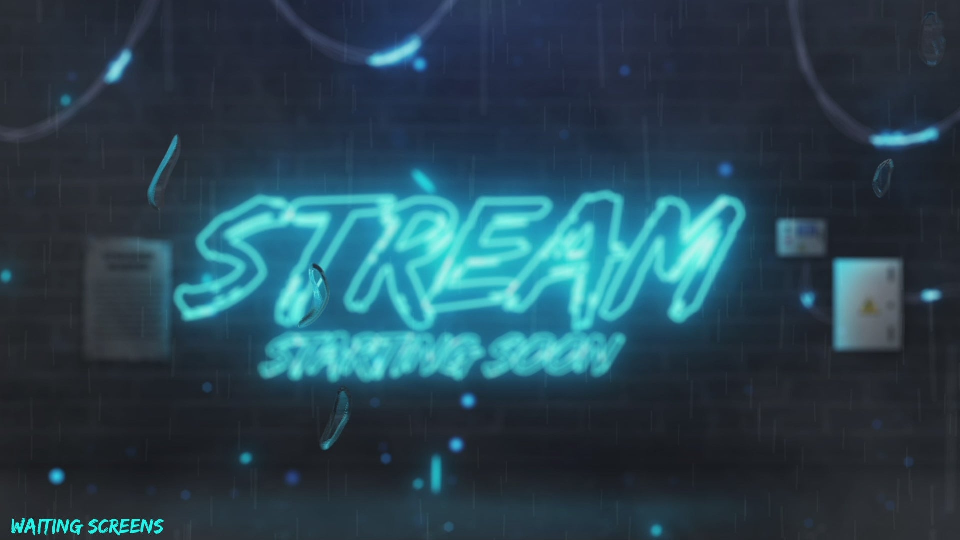 Blue neon stream overlays – BIGBRAUZ OVERLAYS